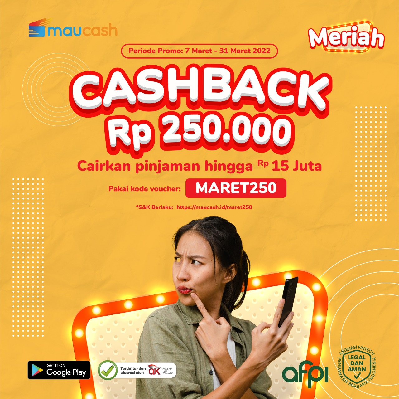 Cairkan pinjaman Maucash dapatkan cashback saldo AstraPay Rp 250.000 ...